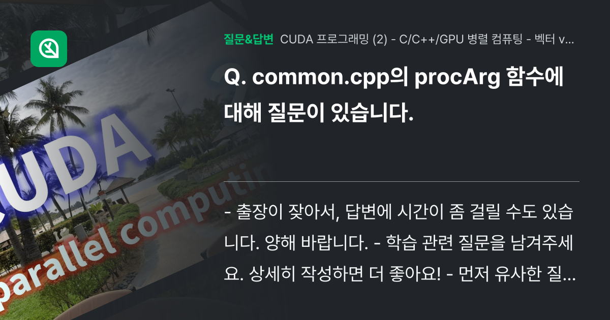 common.cpp의 procArg 함수에 대해 질문이 있습니다. - 인프런 | 커뮤니티 질문&답변
