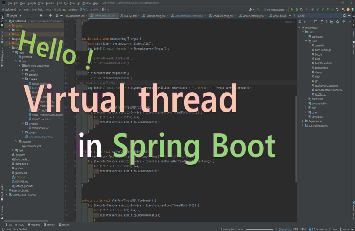 단일 virtual thread 생성 | 1시간만에 끝내는 virtual thread in spring boot