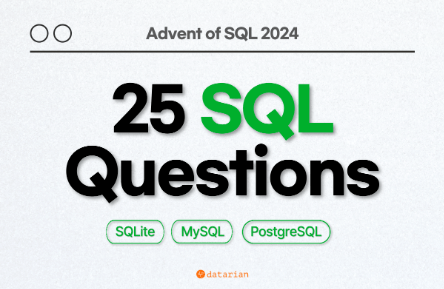 오리엔테이션 + 실습 플랫폼 소개 | 데이터 분석을 위한 SQL 문제풀이 (Advent of SQL 2024)