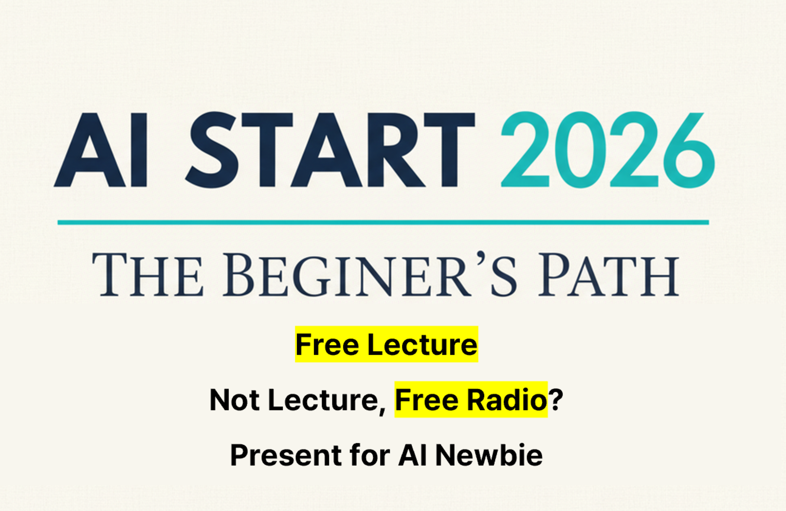 [Free now]Getting Started with AI in 2026: How Should Students/Graduate ...