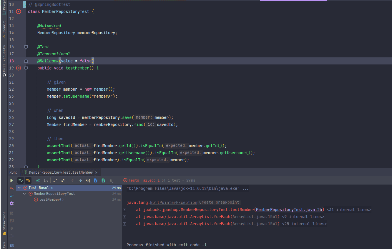 Springboottest 없이 테스트 못돌리나여 인프런 커뮤니티 질문and답변