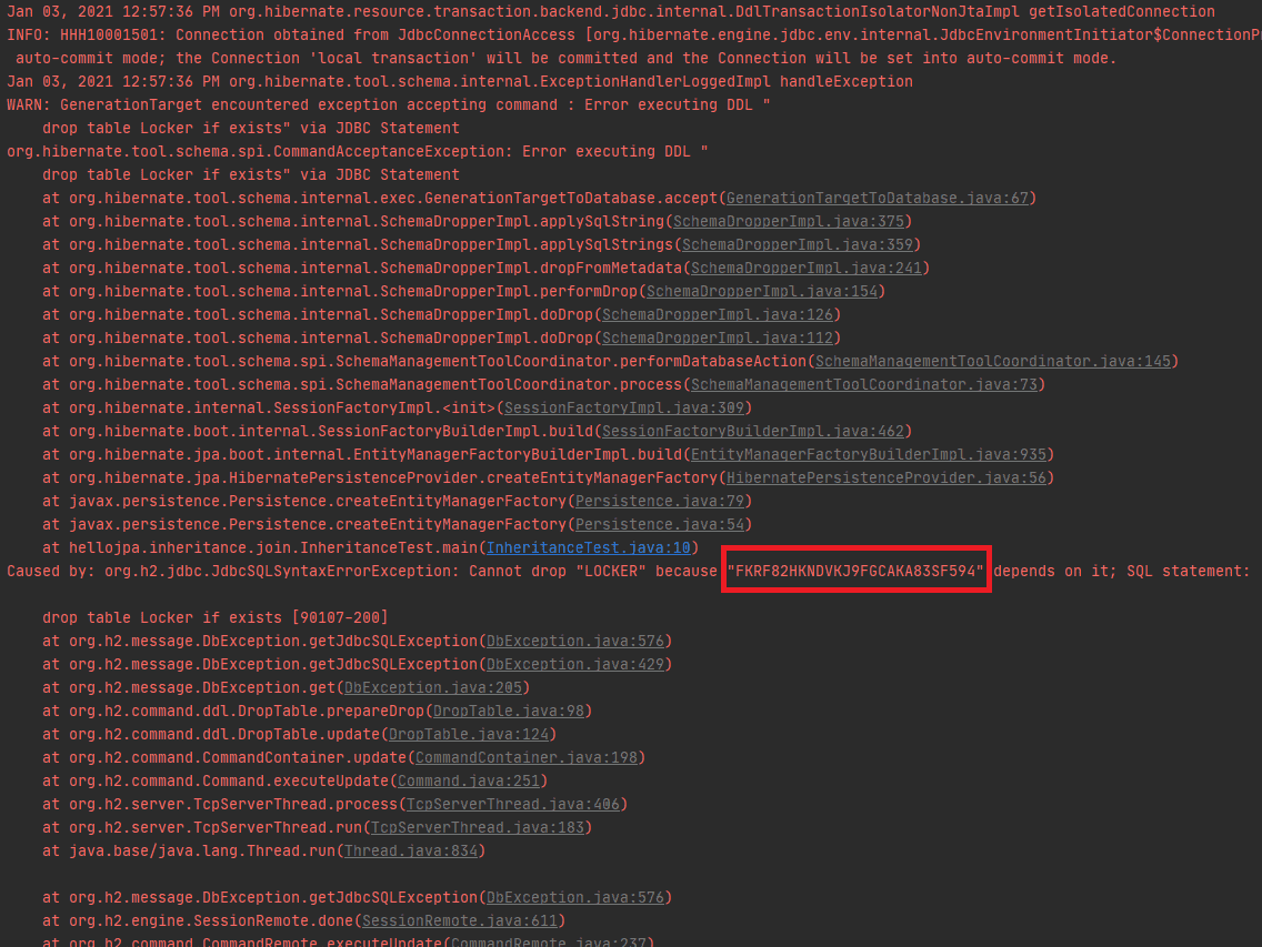 hibernate.hbm2ddl.auto create시에 프로그... - 인프런 | 커뮤니티 질문&답변